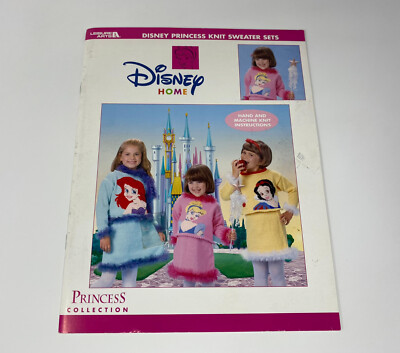 Disney Princess Sweater Sets Hand & Machine Knit Cinderella, Ariel ...