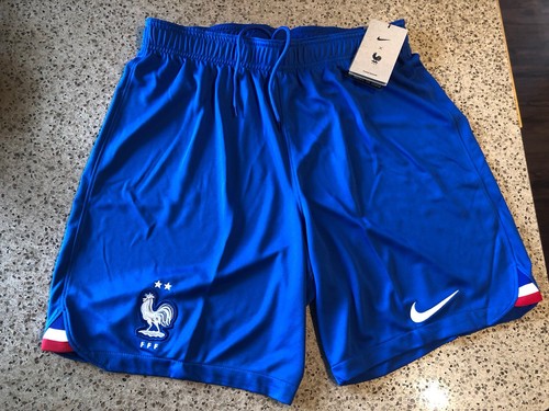 France FFF 22/23 Away Blue Nike Soccer Football Shorts NWT Large Lge L ...