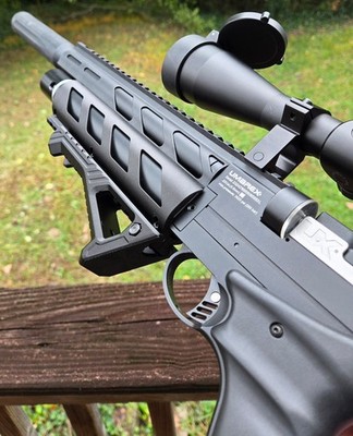 Umarex Notos PCP .22 Cal Air Tank Shroud cover Picatinny Rail & Long ...