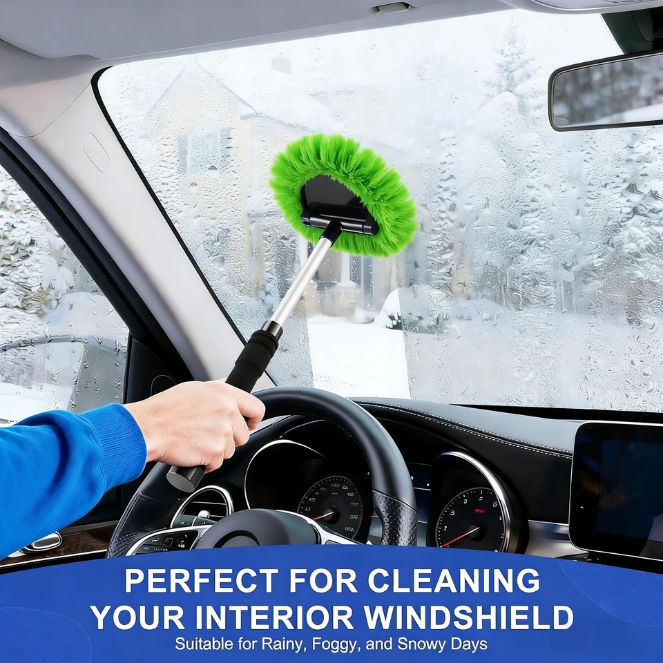 Windshield Cleaning Tool Kit Car Window Glass Wiper Cleaner Brush Pad ...