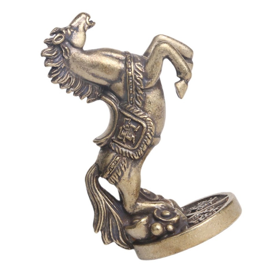Exquisite Brass Steed Desktop Decor Creative Brass Craft Horse Ornament ...