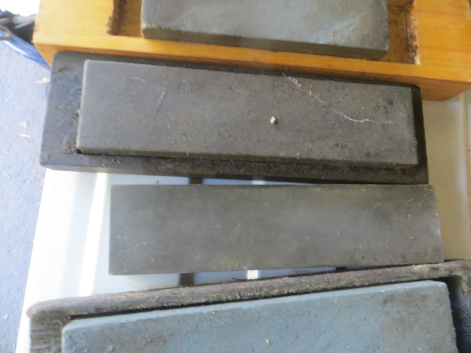 Vintage Sharpening Stones in wooden case | eBay Australia