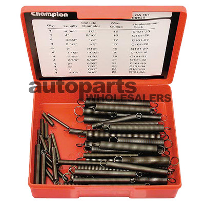 CHAMPION EXTENSION SPRINGS ASSORTMENT KIT (48 Pieces) | eBay
