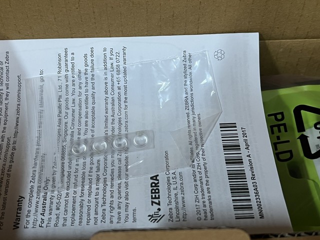 Zebra Forklift Cradle for Li3678 Scanners Flb3678-c100f3ww for sale ...