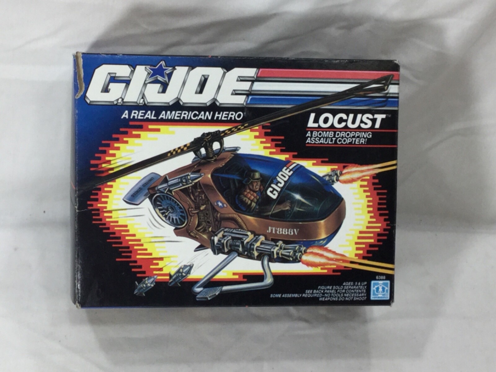 1989 Hasbro GI Joe ARAH Locust Helicopter Complete Blueprints Boxed ...