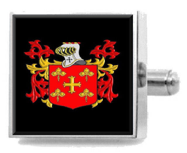 Manning England Family Crest Surname Coat of Arms Cufflinks ...