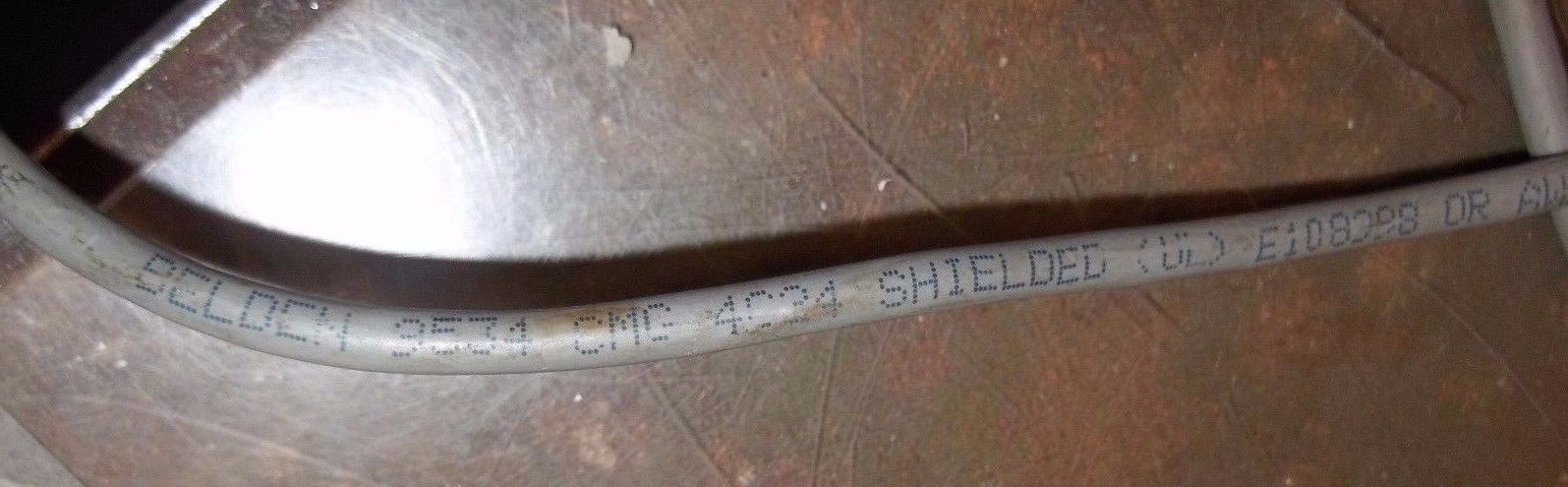 SKF? CMSS50077A-CE REV F CABLE BELDEN 9534 CMG 4624 SHIELDED CONNECTOR ...