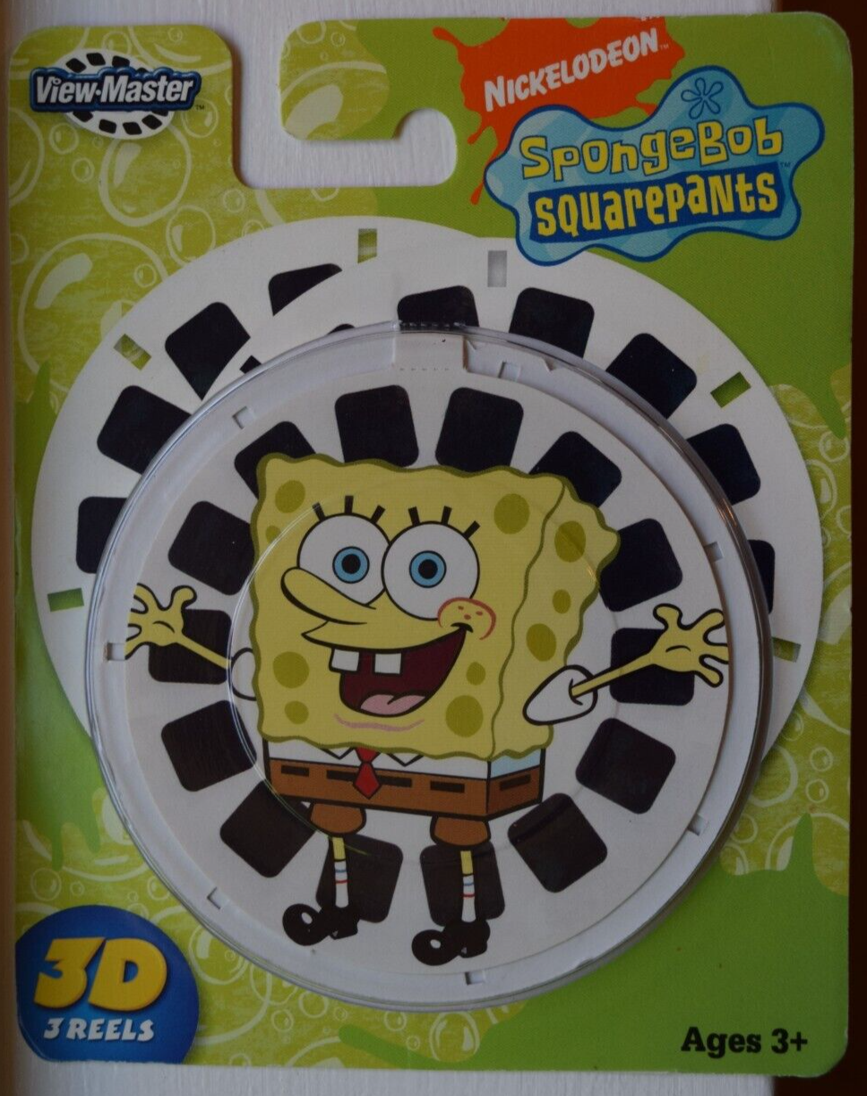 Vintage Spongebob Squarepants 3d View-Master 3 Reel Set Nickelodeon for ...