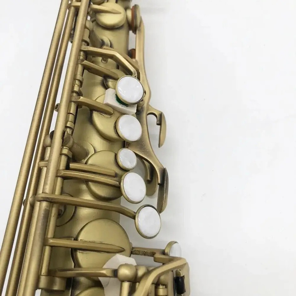 Retro classic 54 double rib Alto saxophone antique copper frosted craft ...