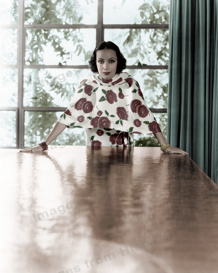 8x10 Print Dolores Del Rio Beautiful Colorized Portrait at Home #2350 ...