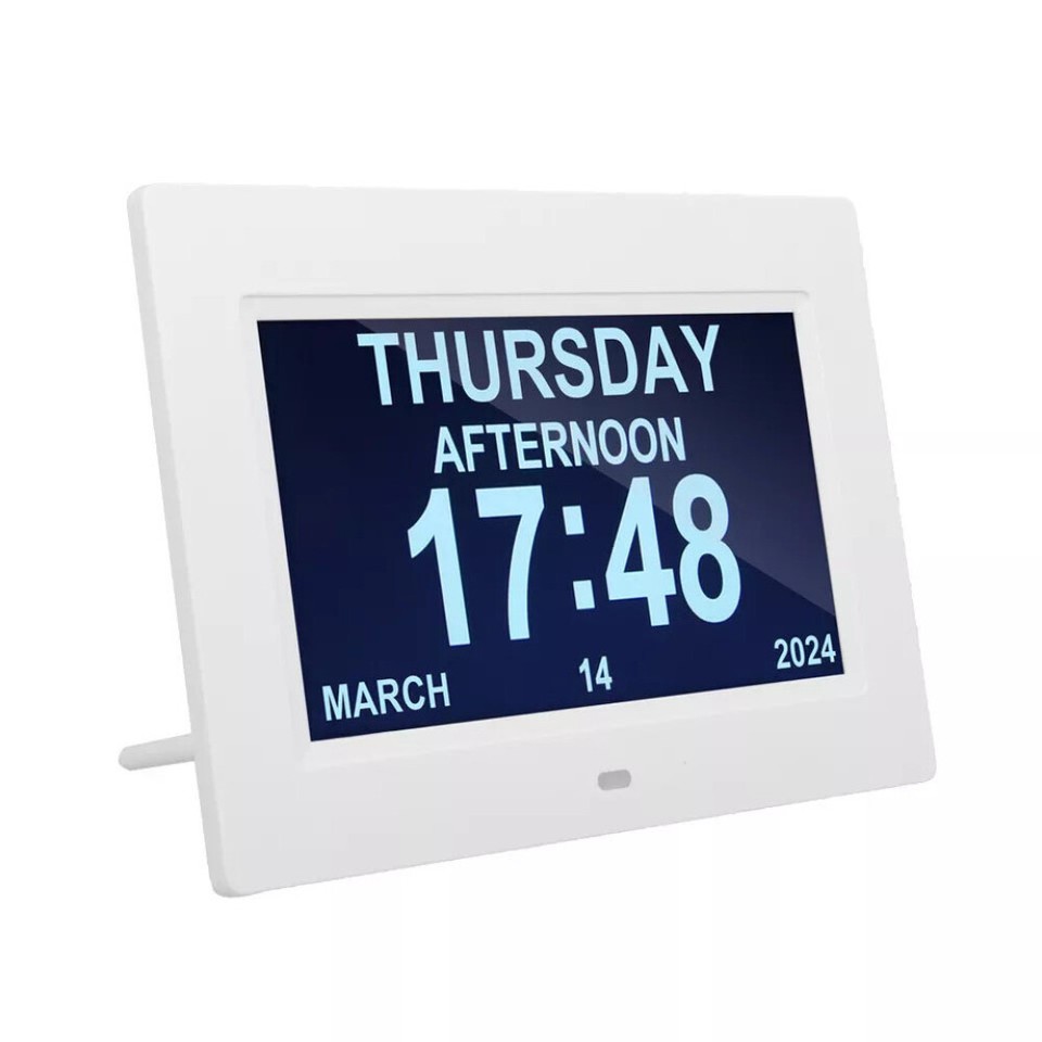 Digital Alarm Clock Calendar Datetime for Memory Loss Dementia Elderly ...