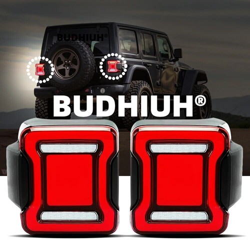 For 2008-2017 Jeep Wrangler JK LED Tail Lights Sequential Rear Turn ...