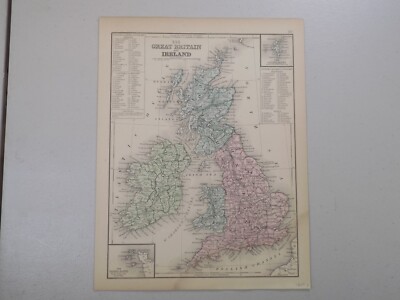 Entire US - 1869 Antique Map