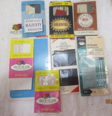 Vintage Sharps Needle Assorted lot Milwards -Colonial - Majesty ...