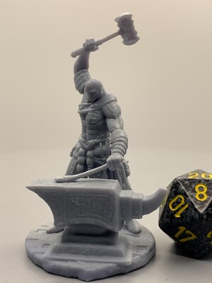 Blacksmith Unpainted Resin DnD,Pathfinder figures | eBay