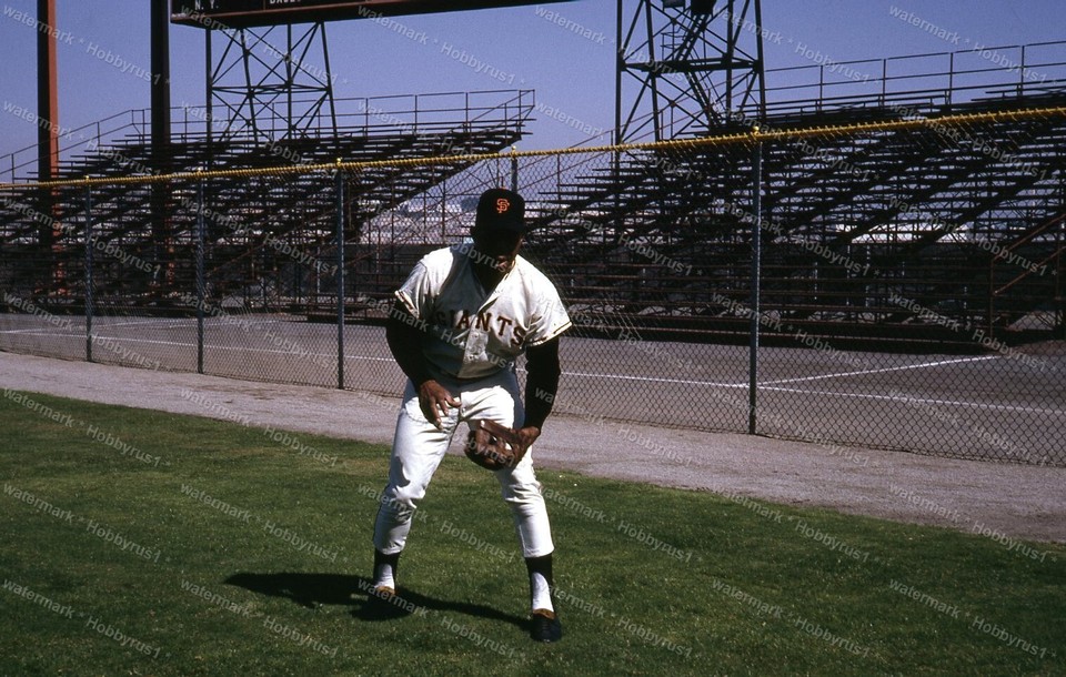 Willie Mays SAN FRANCISCO GIANTS MLB Baseball 1966 Original 35mm Photo ...