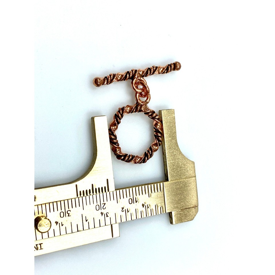 5 Pcs Copper Clasp, Genuine Handmade Antique Looking Copper Toggle ...