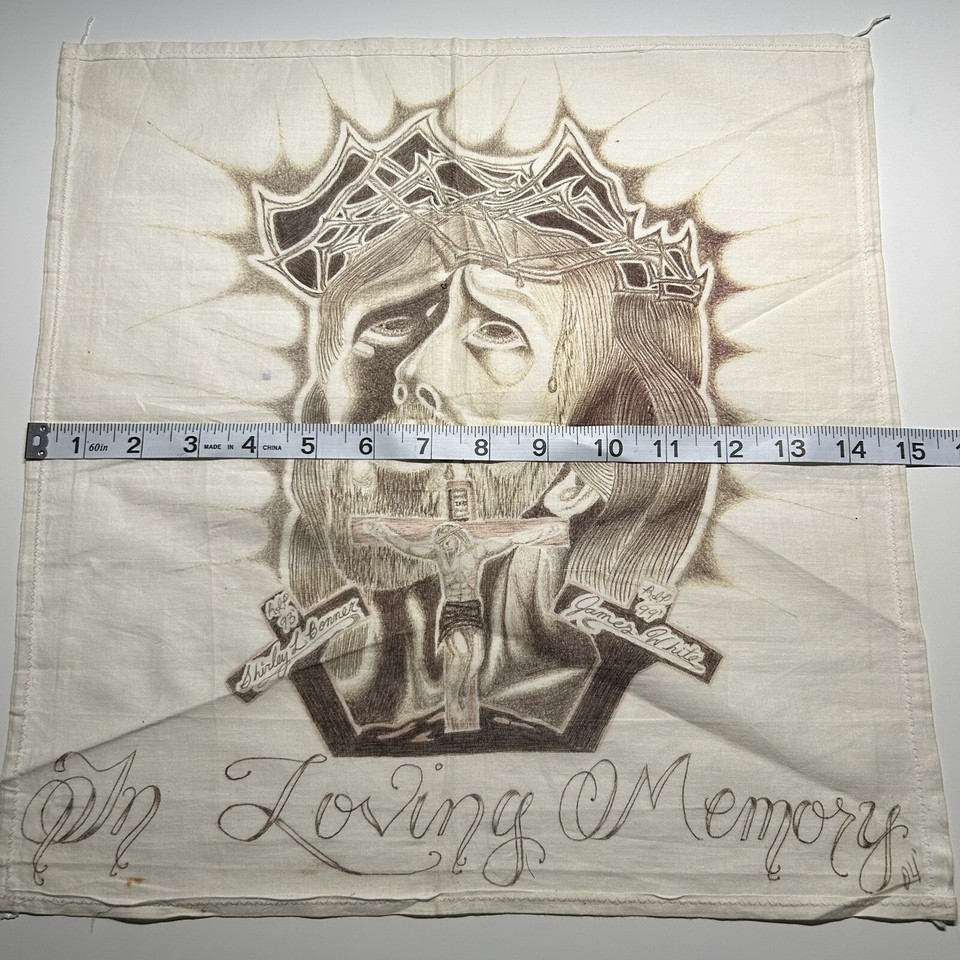 Prison Art Drawing Pano Cloth Handkerchief Jesus Religious Loving ...