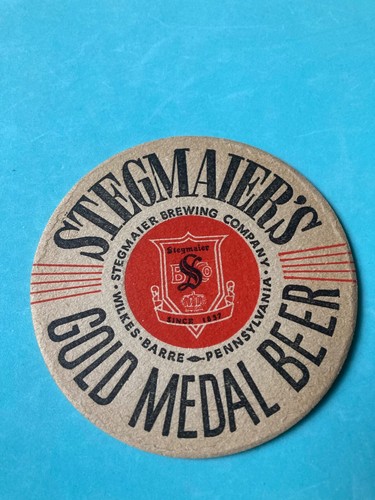 Nice Minty 1950s STEGMAIER BEER 3" Coaster, Stegmaier Brewg, Wilkes ...