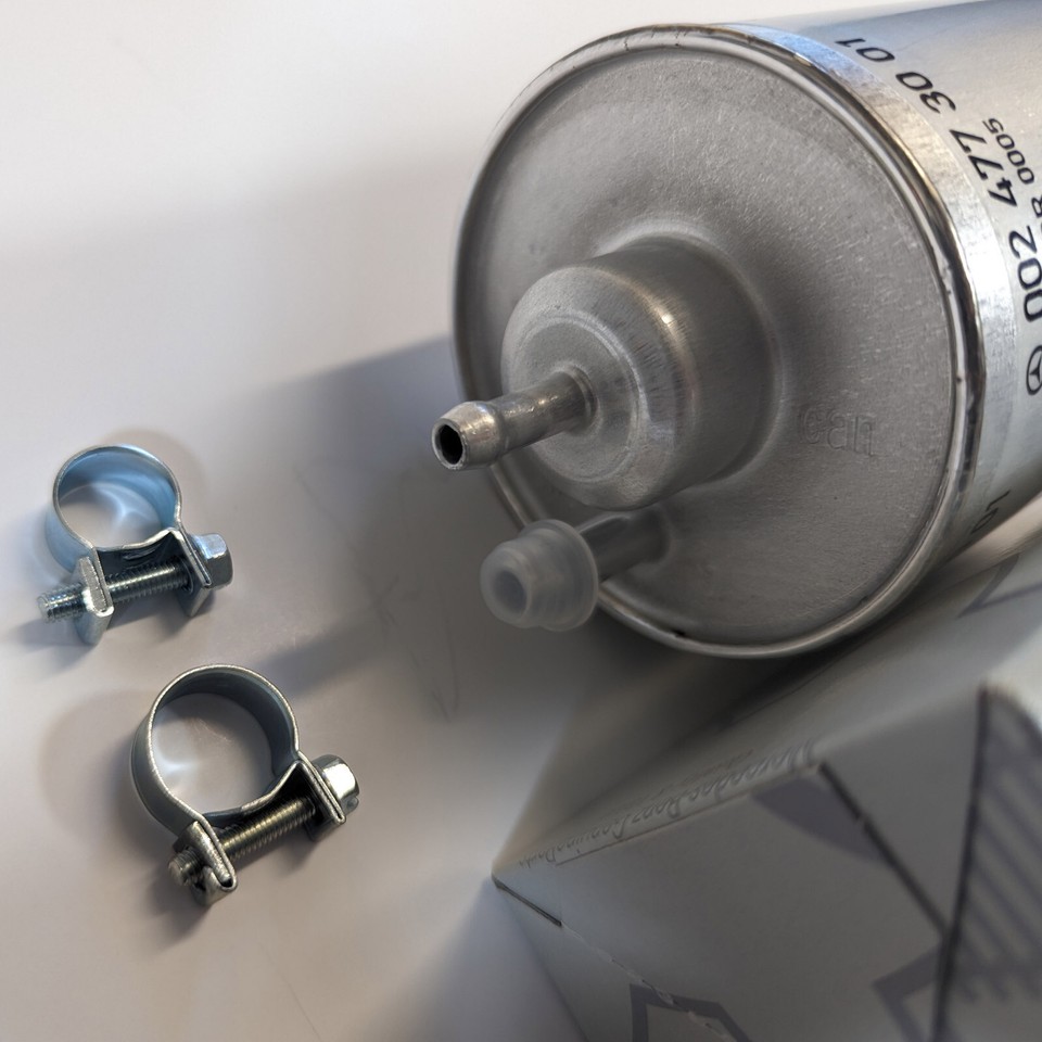 Updated Genuine Mercedes FUEL FILTER CLK320 CLAMPS 98-05 W208 W209 Gas ...