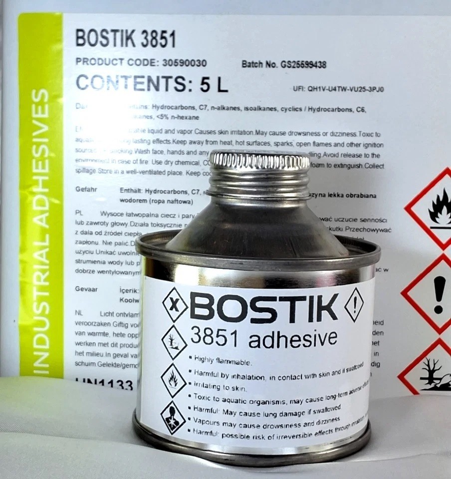 Bostik 3851 Latex Glue Adhesive for Rubber Latex Clothing 25ml/125ml ...
