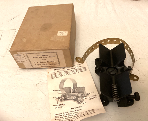 Vtg Fit Well Pistol Box Scope Holder | eBay