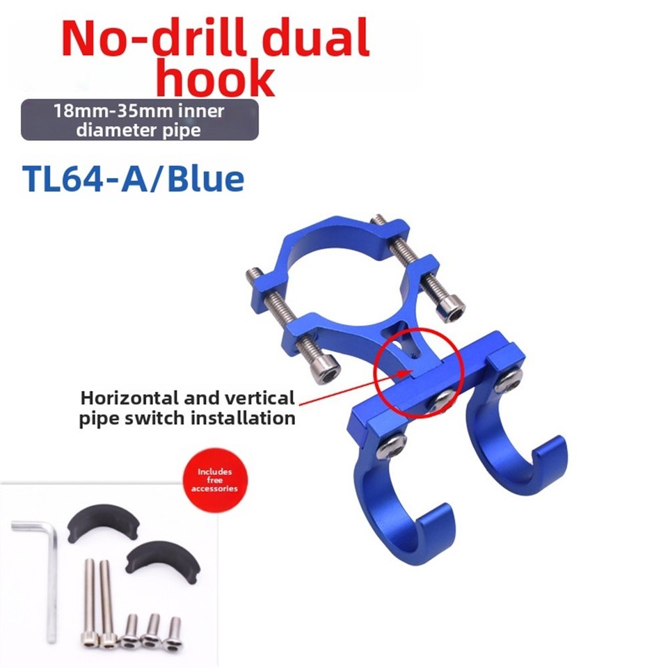 Electric Scooter Double Hook Bracket with Screws for Easy Handlebar ...