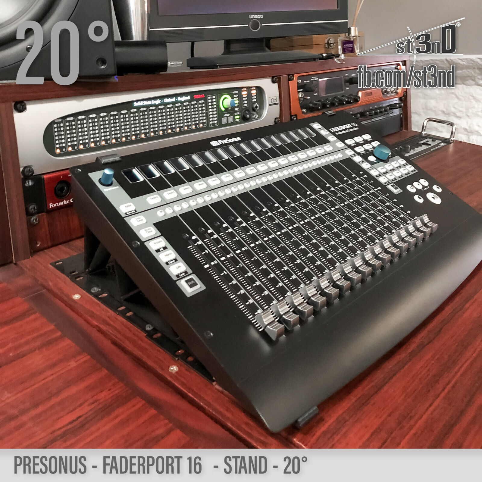 PRESONUS FADERPORT 16 STAND - 20 degrees - 3D printed- 100% Buyers ...