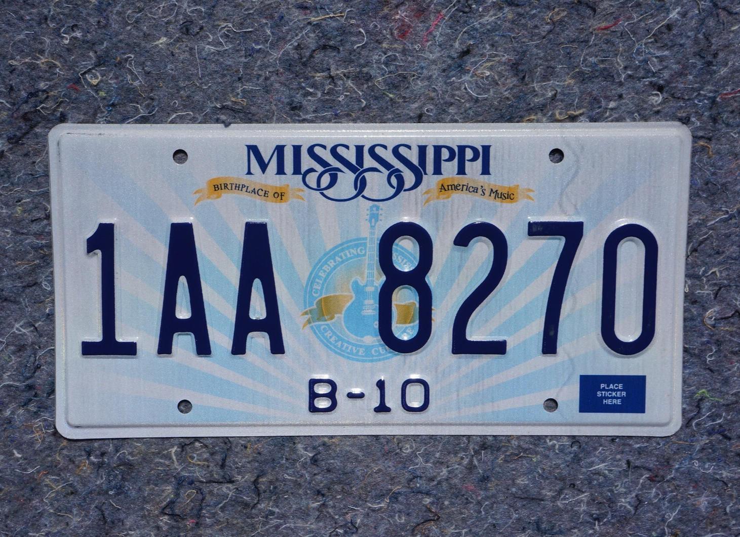 MISSISSIPPI License Plate # 1AA 8270 | eBay