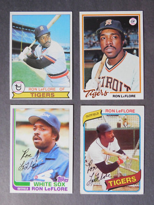 Ron LeFLore 4 Card Lot ('79 has some scribbling around number) | eBay