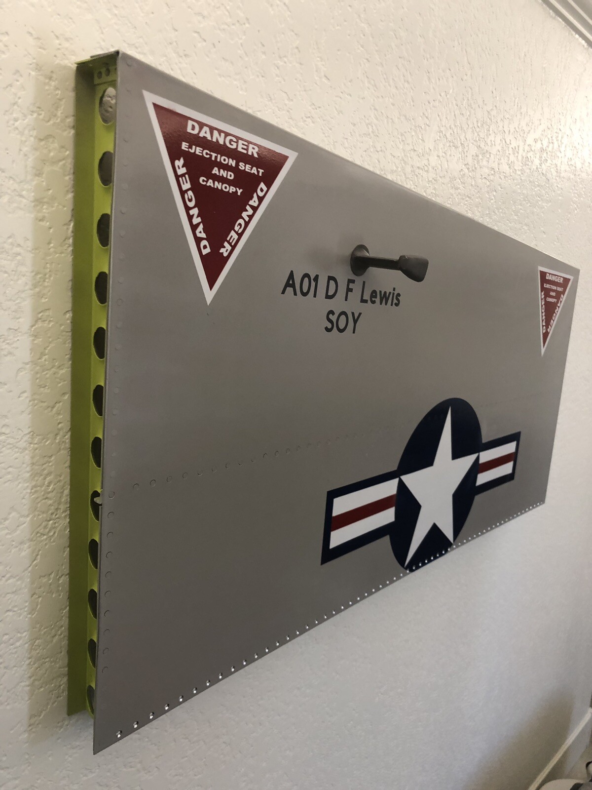 F-14 Tomcat Custom Fuselage Panel NAME Panel Fighter Retirement USAF ...