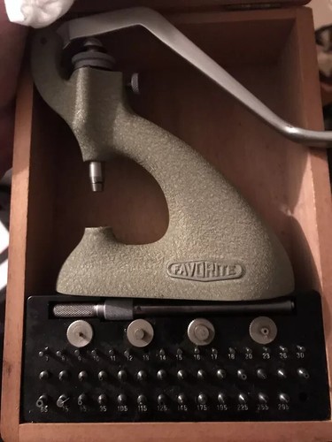 favorite Swiss Made watchmaking staking set with invoice | eBay