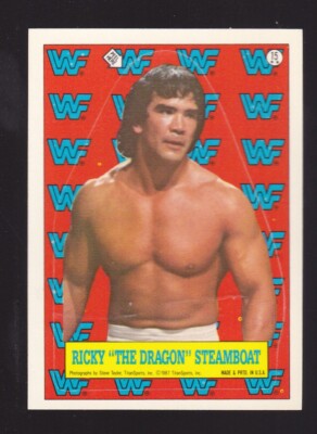 1987 Topps WWF Wrestling Ricky the Dragon Steamboat Sticker #15 | eBay