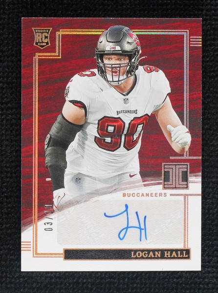 2022 Panini Impeccable - Rookie Autographs Gold #154 Logan Hall /10 (AU ...