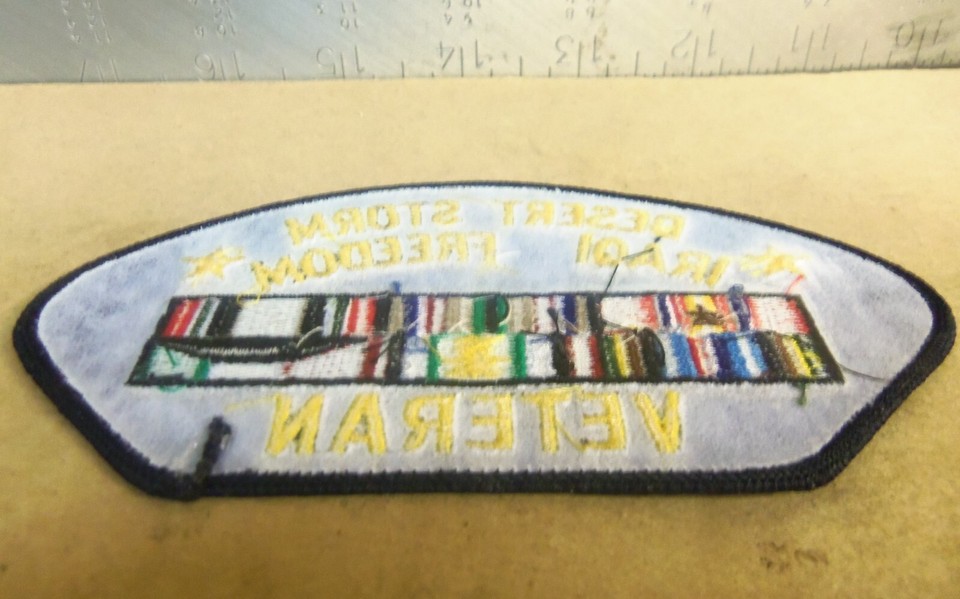 Desert Storm - Iraqi Freedom Veteran Embroidered Patch | eBay
