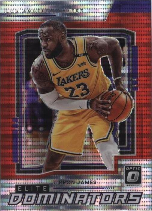 2021-22 Panini Donruss Optic - Elite Dominators LeBron James #6 Red ...
