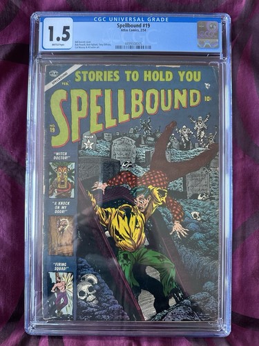 Spellbound Comics 19, CGC 1.5 Everett Decapitation Cover Gold Horror! ‘54 | eBay