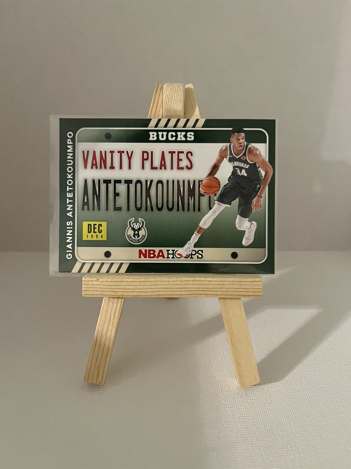 NBA Hoops 2020-21 Vanity Plates Giannis Antetokoumpo Milwaukee Bucks #9 ...