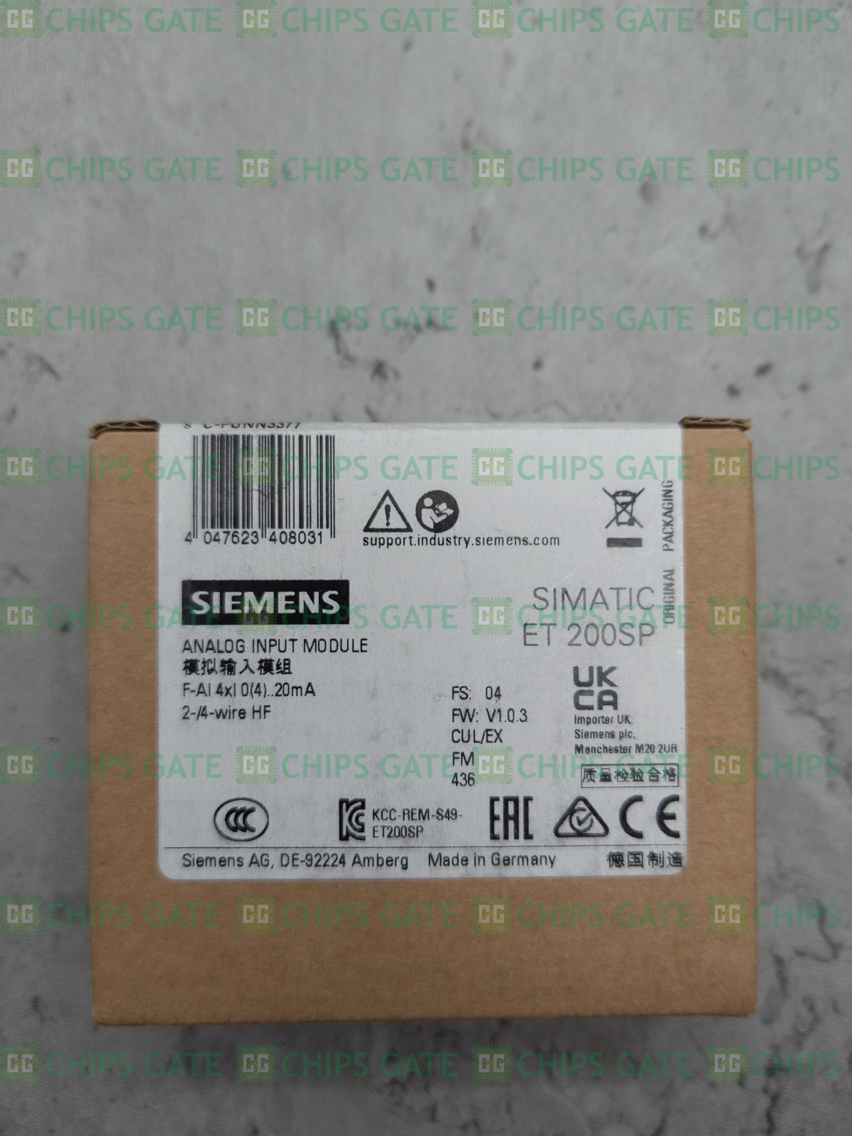 1PC Siemens 6ES7136-6AA00-0CA1 analog F input module 6ES7 136-6AA00 ...