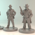 28mm Mafia Miniatures Set 4 Retro Gangster Figures with Guns 1960s ...