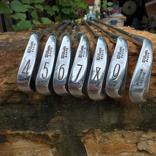 Vintage Wilson Sam Snead Blue Ridge 24076 Iron Set 4-PW Rare RH Golf ...