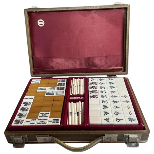 Hand Carved Mahjong Set - Bone & Bamboo, High Quality, Vintage, Rare | eBay
