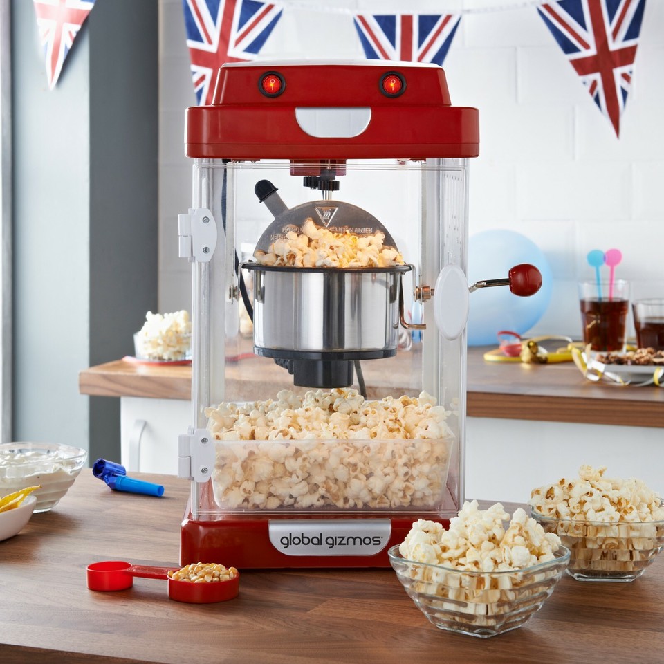 Global Gizmos Popcorn Makers / 3 Sizes For Home Use / Healthy Oil Free ...
