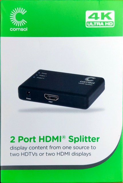 Comsol 2 Port HDMI Splitter 4k2k for sale online | eBay