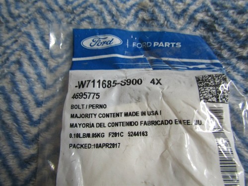 NOS FORD HARDWARE BOLT PART NUMBER W711685-S900 LOT OF 3 | eBay