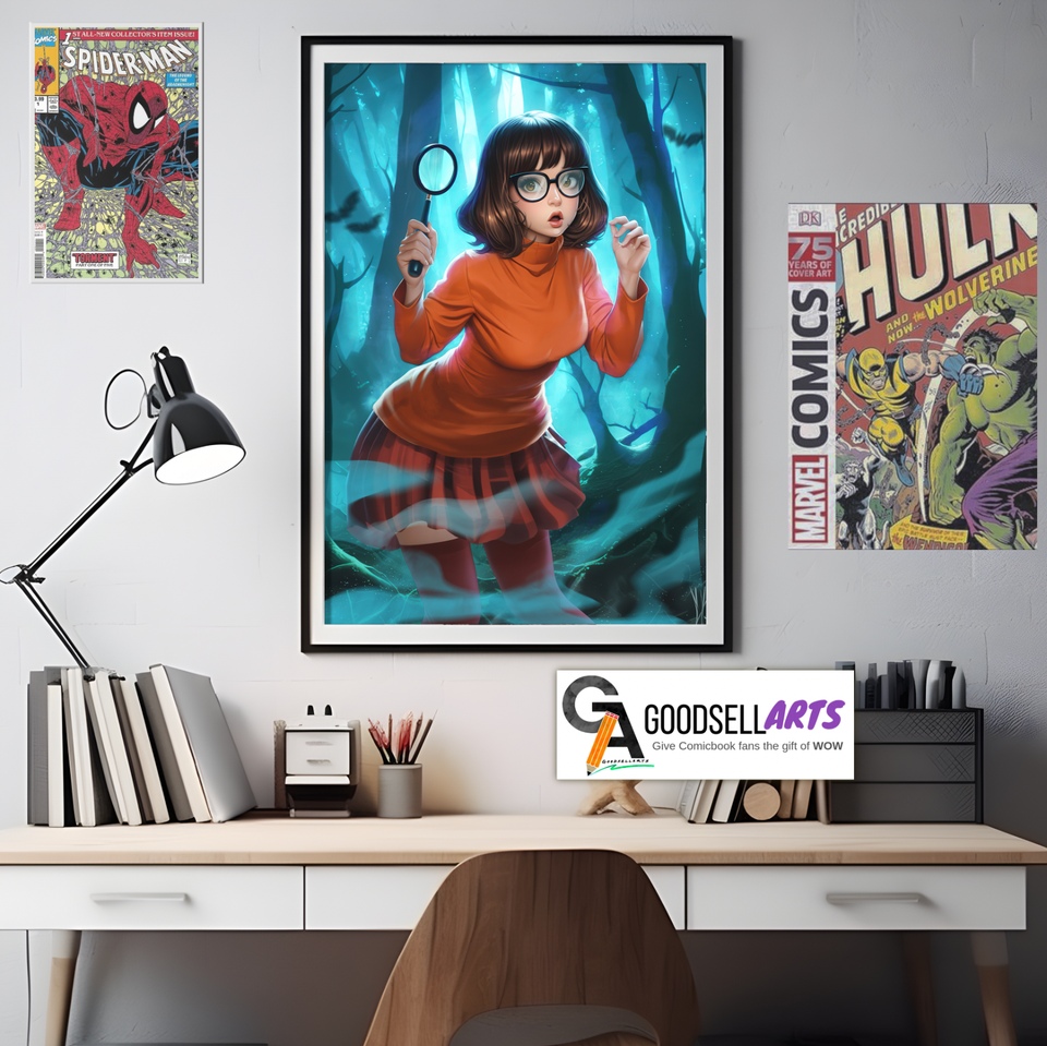 Velma Dinkley Poster | Scooby Doo wall art print | Velma Scooby Doo ...