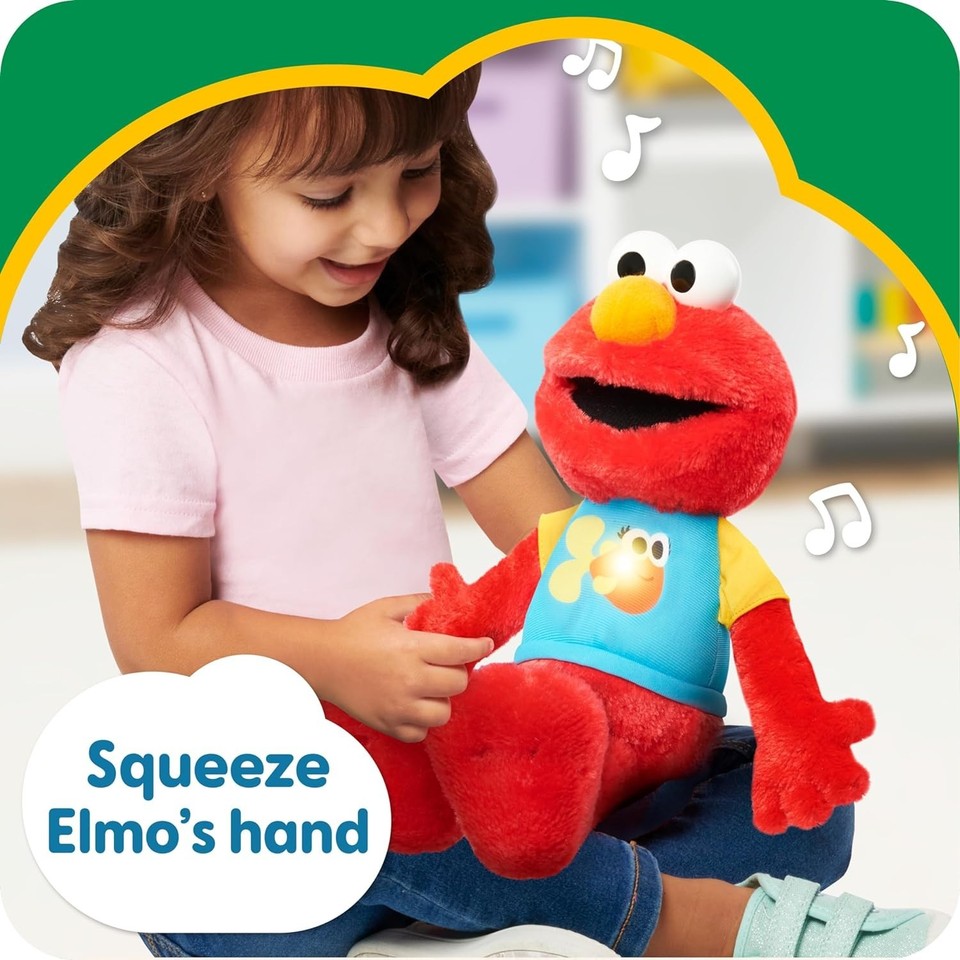 Sesame Street ELMO 13-inch Sing-Along Plush Doll with Lights and Sounds ...