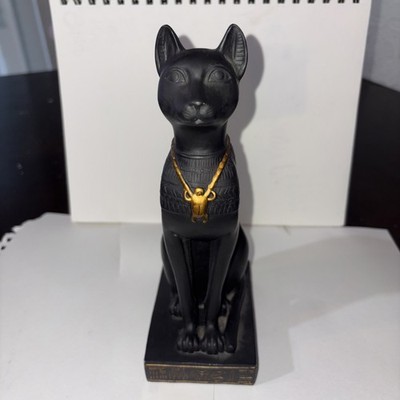 Vintage Summit Collection Bastet Egyptian Black Cat Statue Figurine ...