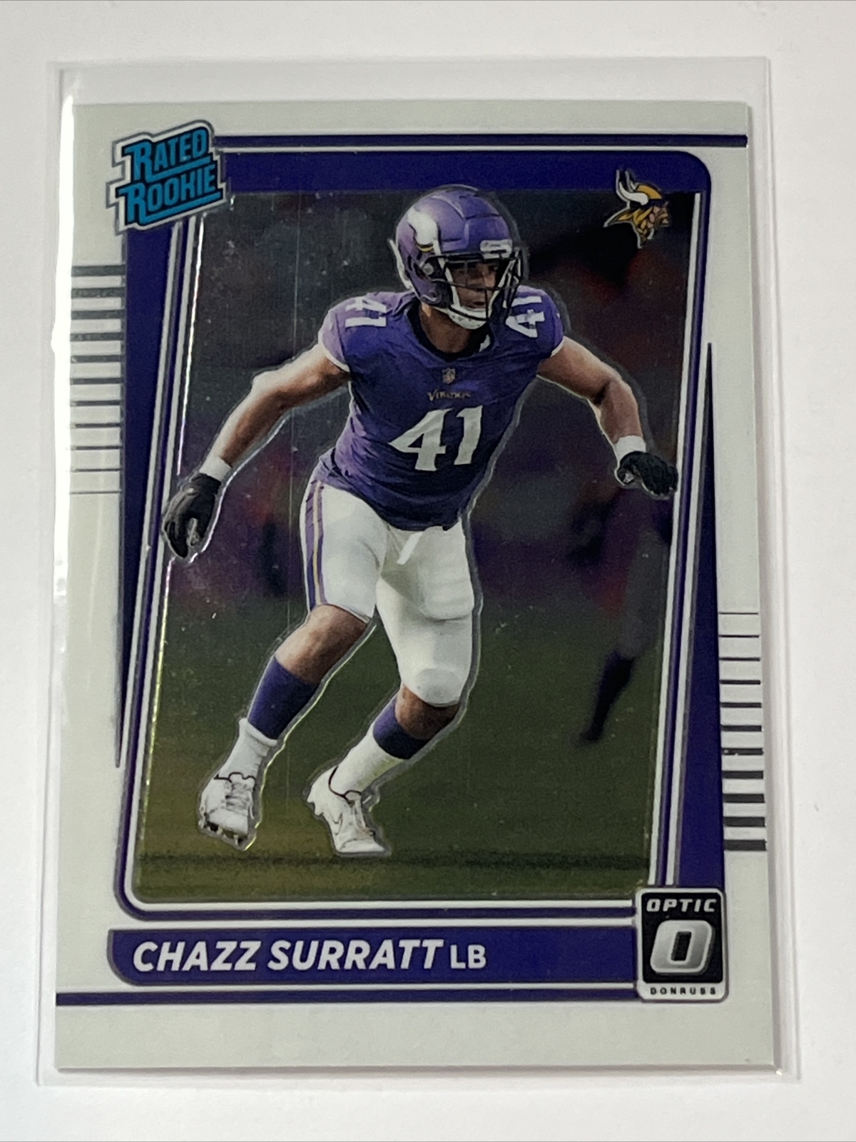 Chazz Surratt 2021 Donruss Optic Football Rated Rookie # 280 Minnesota ...