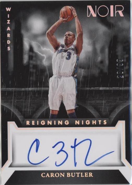 2022-23 Panini Noir - Reigning Nights Signatures Caron Butler #RNS-CBU ...
